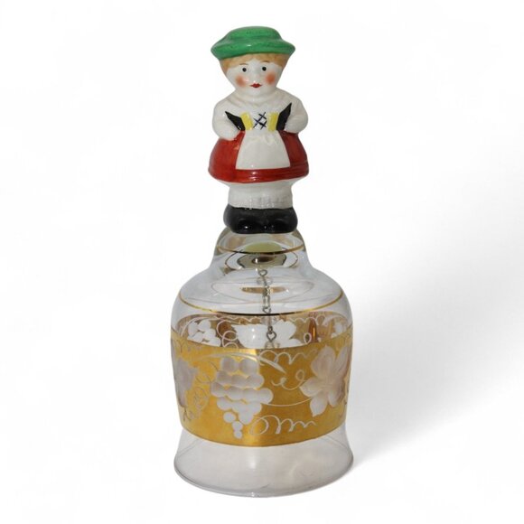 Goebel | Accents | Vintage Goebel West Germany Girl Figurine Glass Bell ...